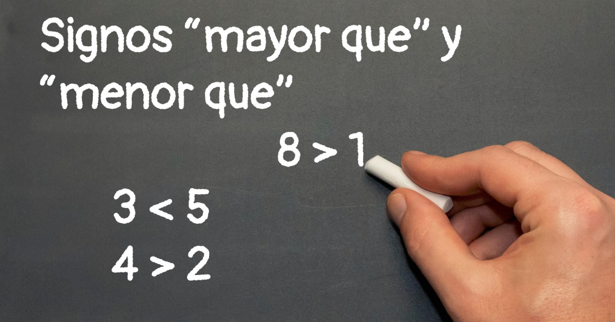 Signos Mayor Que Y Menor Mayor Que, Menor Que E Igual. >